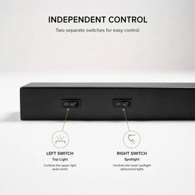 BRILAGI - LED Nástěnné bodové svítidlo ARLIX LED/3W/230V + LED/7W černá CRI 90