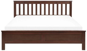 Manželská postel 160 cm Maye (tmavé dřevo). 1081309
