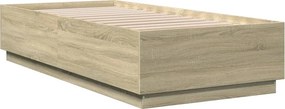Rám postele dub sonoma 90 x 200 cm kompozitní dřevo 3209725