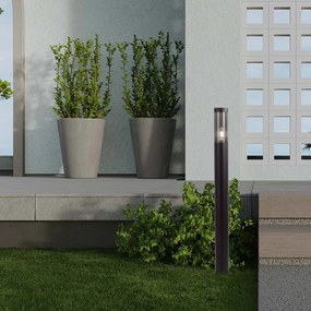 LED Solution Černý zahradní sloupek pro žárovku E27 100cm 10472