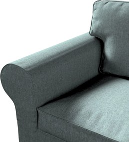 Potah na pohovku IKEA  Ektorp 2-místná, rozkládací, STARÝ MODEL barva modrá látka pletený vzor