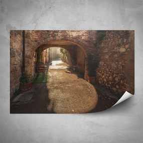 Plakát - Romantická ulička (60x40 cm) - PopyDesign