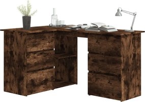 vidaXL Rohový psací stůl 145 x 100 x 76 cm dřevotříska [801092] Barva: dub sonoma