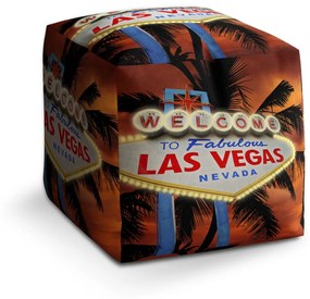 Sablio Taburet Cube Fabulous Las Vegas: 40x40x40 cm
