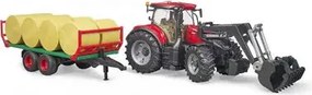 Bruder 3198 Traktor Case IH Optum 300 CVX s čelním nakladačem a přepra