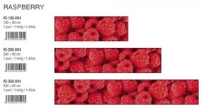 DIMEX | Fototapeta do kuchyně Maliny KI-180-004 | 180 x 60 cm | červená, růžová