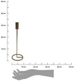 Vysoký svícen ZAYN 31,5 cm zlatý