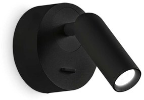 Ideal Lux Nástěnné LED svítidlo Bean round ap Barva: Černá