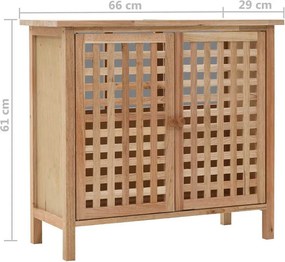 Skříňka pod umyvadlo masivní ořechové dřevo 66 x 29 x 61 cm 247097
