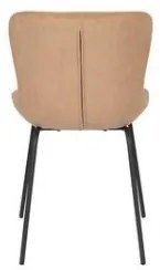 Jídelní židle JUNZO RIB starorůžová White Label Living 1100509