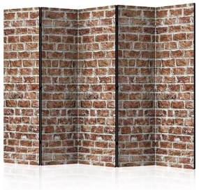 Paraván Brick Space Dekorhome 225x172 cm (5-dílný)