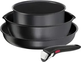 Tefal Ingenio Daily Chef L7629453 černá / Sada nádobí / 4 ks / hliník
