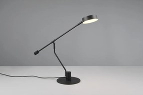 Matně černá LED stolní lampa s ohybatelnou konstrukcí (výška 64 cm) Manduro – Trio