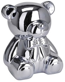 Keramická pokladnička Silver Bear 12,5x14,4x17 cm