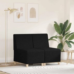 Modulová sedačka bez opěradel 2 ks Černá textil 3399750