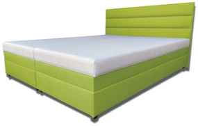Manželská postel 160 cm Rebeka (s pružinovými matracemi) (sytě-zelená). 1030914