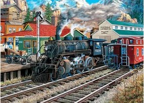 EUROGRAPHICS Puzzle Stará vlaková stanice / 1000 dílků / 68 x 48 cm