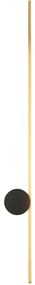 Toolight Toolight, LED nástěnné svítidlo 90cm, 18W, 3000K, LHJ062-W, černá-zlatá, OSW-50030