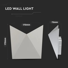 LED Venkovní nástěnné svítidlo LED/5W/230V 4000K IP65 šedá