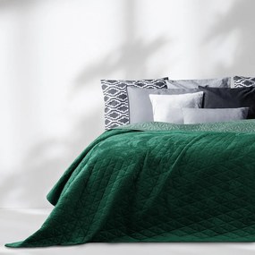 Zelený přehoz přes postel AmeliaHome Laila Jade, 260 x 240 cm