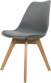Bestent Jídelní židle 4ks tmavě šedé skandinávský styl Basic