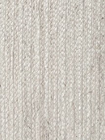 Hanse Home, Kusový koberec Jute Braided 106321 White ovál, 160x230 ovál, bílá, chodba / předsíň