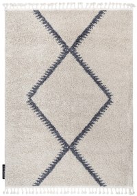 Dywany Łuszczów, Kusový koberec Berber Maknes B5910 cream and grey, 200x290, béžová, ložnice
