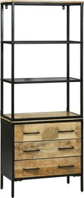 Vysoký bufet Hnědá 70 x 35 x 180 cm Masivní mangové dřevo 3310126