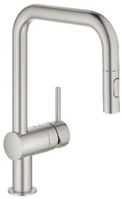 Grohe Minta - Dřezová baterie s výsuvnou sprškou, supersteel 32322DC2