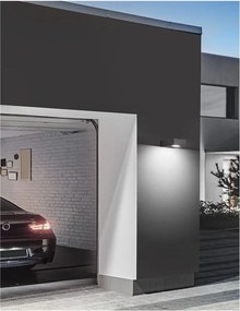 NV 713411 Venkovní nástěnné svítidlo APOLLO tmavě šedý hliník akrylový difuzor LED 5W 3000K 110-265V 120st. IP54 - NOVA LUCE
