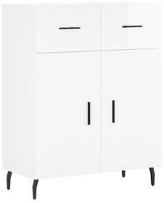 Skříň highboard lesklá bílá 69,5 x 34 x 180 cm kompozitní dřevo - Default Title