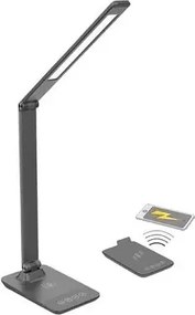 Solight WO55-G LED stmívatelná lampička s bezdrátovým nabíjením šedá /
