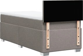 Box spring postel s matrací taupe 90x190 cm textil 3285740
