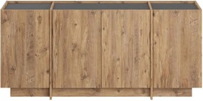 Designová komoda Radegund 180 cm atlantská borovice / antracitová
