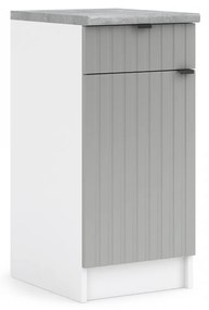 Kuchyňská skříňka spodní 40 cm - LAM D40 1D1SZ - Dvířka CINDY