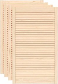Nábytková dvířka lamelový design 4 ks 99,3 x 59,4 cm borovice 151141