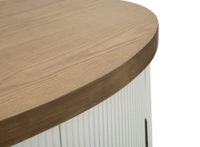 Komoda Tolosa 79 cm bílá/jasan