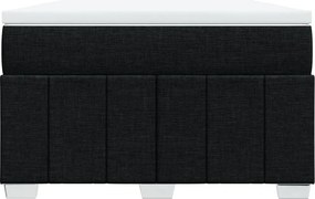 Box spring postel s matrací černá 120x200 cm textil 3285465