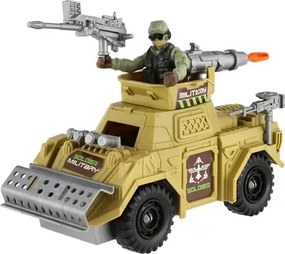 TEDDIES Vojenská sada s obrněným autem / Obrněné auto, voják a doplňky