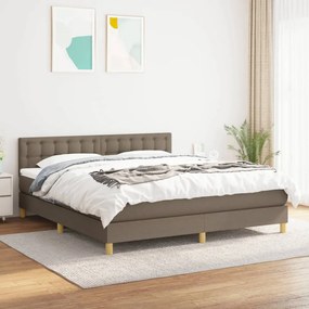 Box spring postel s matrací taupe 160x200 cm textil 3140949