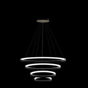 Toolight Toolight, LED stropní svítidlo 20/40/60/80 cm, 82W, 3000K, LHJ014-CP4, černá, OSW-50005