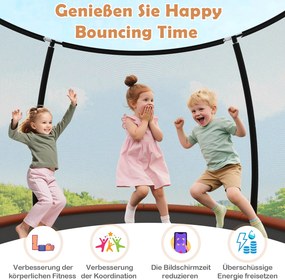 Costway Trampolína venkovní se žebříkem kulatá zahradní