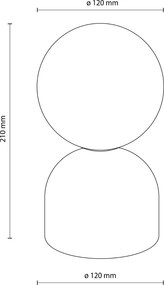TK Lighting Béžová stolní lampa Miki pro žárovku G9 TK16038