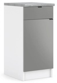 Kuchyňská skříňka spodní 40 cm - LAM D40 1D1SZ - Dvířka LETTY