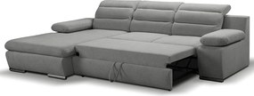Sedací souprava GRECO MINI | 185x278 cm | 83 středně šedá | rozkládací + úložný prostor | VÝPRODEJ Z PRODEJNY