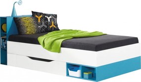 Mobi Dětská postel MO18 - bílá / žlutá