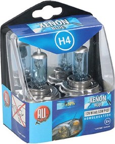 ALL RIDE Autožárovka H4 xenon modrá, 12V, 2 ks