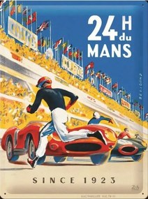 Plechová cedule 24h du Mans - Racing Poster, (30 x 40 cm)