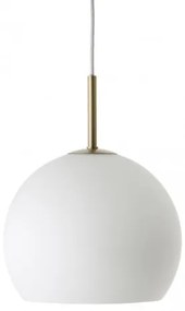 Závěsná lampa Ball Pendant Frandsen Ø25 cm, bílé sklo Frandsen lighting 1596 01184001