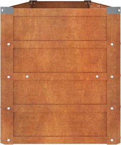 Zahradní vyvýšený záhon rezavý 160 x 40 x 45 cm cortenová ocel 151952